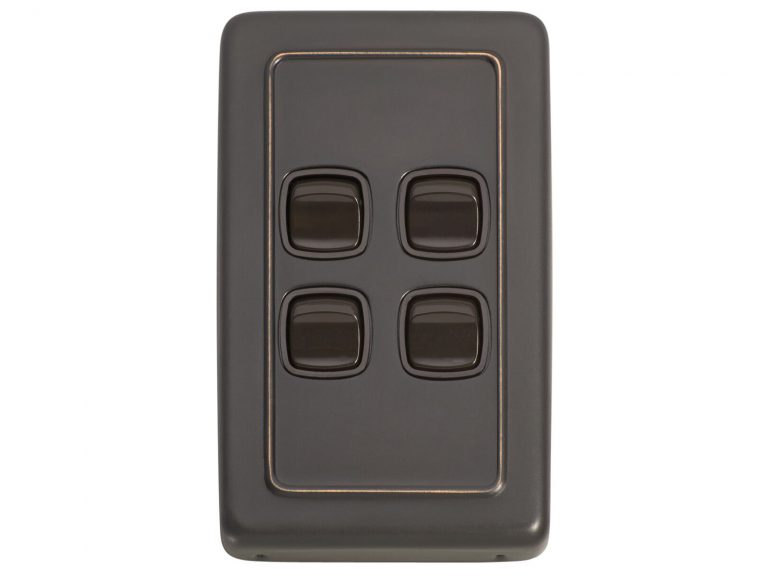 Tradco Flat Plate Traditional Light Switch Four Switch | $95.81 ...