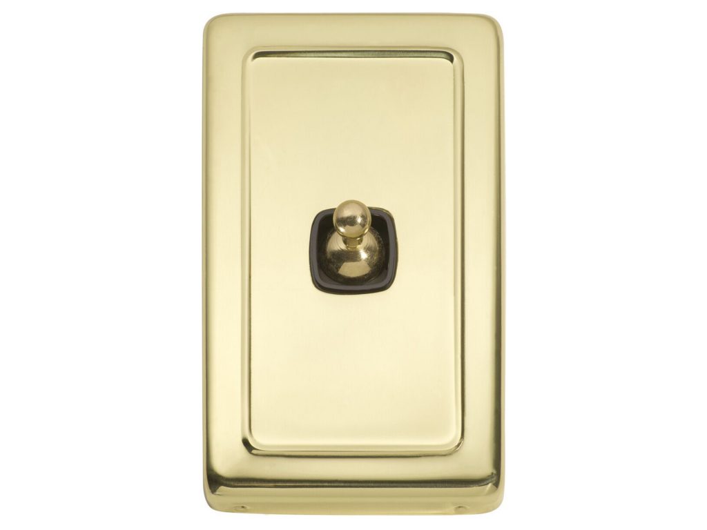 Tradco Flat Plate Single Toggle Light Switch | $55.18 | Interior Effects