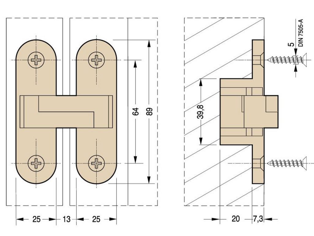 Ceam 60kg Concealed door Hinges | $38.62 | Interior Effects