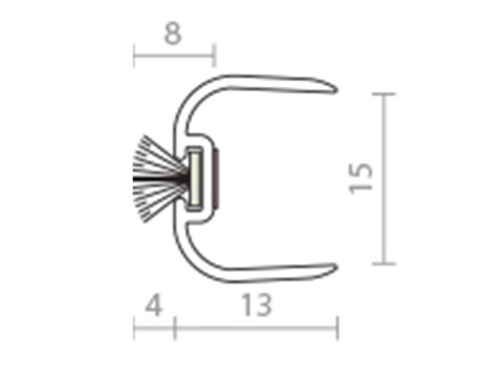 Raven RP42 15mm Frameless Glass Astragal Seal | $109.10 | Interior Effects