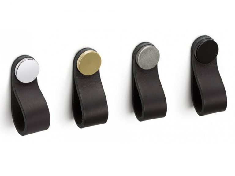 Flexa Black Leather Tab Handles | $26.01 | Interior Effects