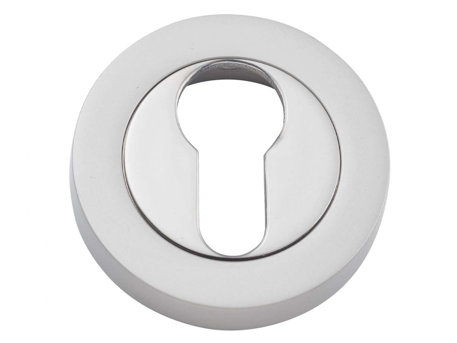 Bankston Satin Nickel Round Euro Keyhole Escutcheon | $0.00 | Interior ...