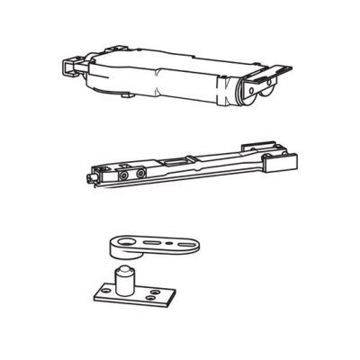 Dorma RTS85 Transom Closure - 105 Degrees Hold Open Aluminium | $550.00 ...