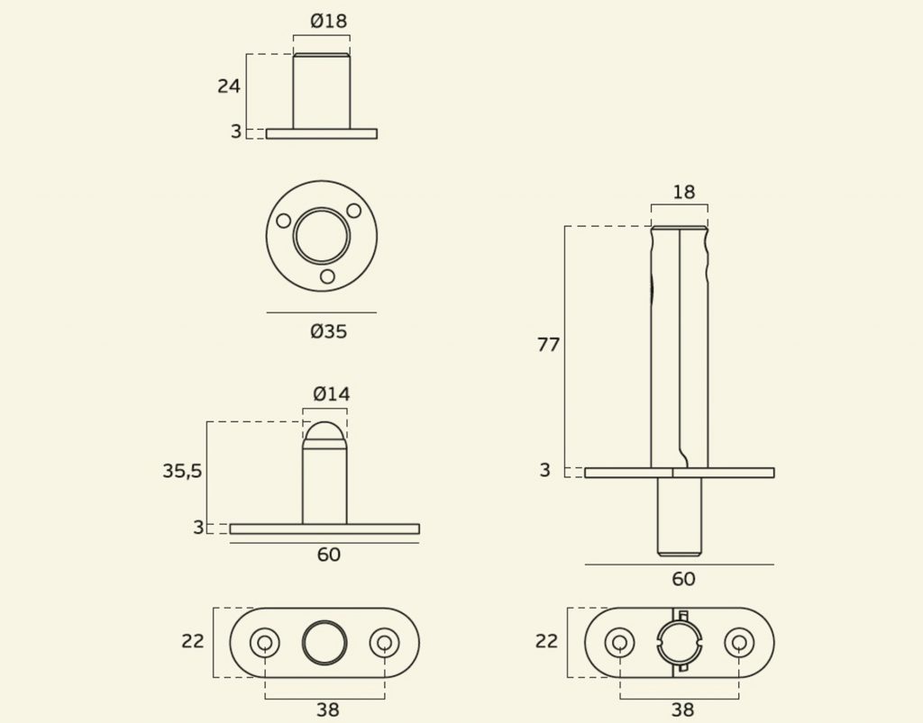 JNF 65kg Timber Door Pivot | $159.53 | Interior Effects