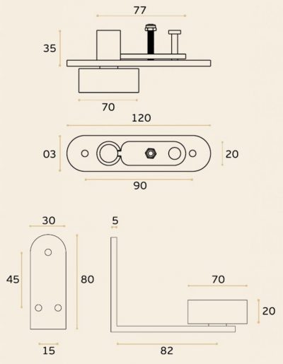 JNF 100kg Timber Door Pivot | $184.75 | Interior Effects