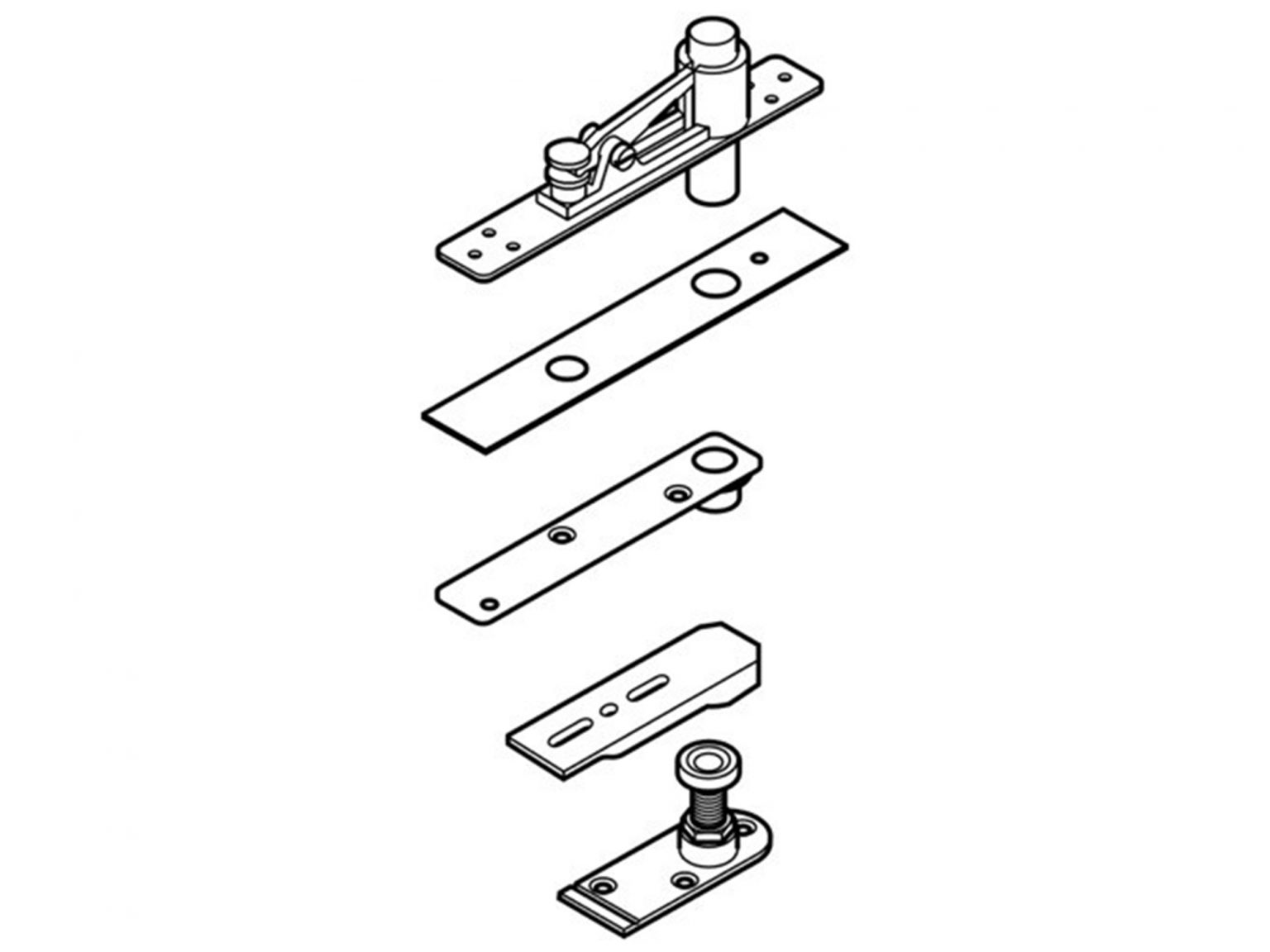 Lockwood 115kg Timber or Aluminium Door Pivot Set | $208.93 | Interior ...