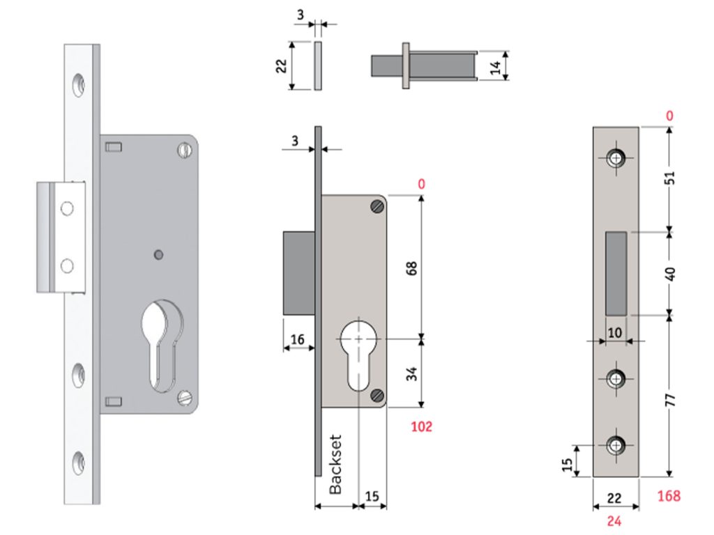 Sylvan Euro Profile Mortice Deadlock | $59.11 | Interior Effects