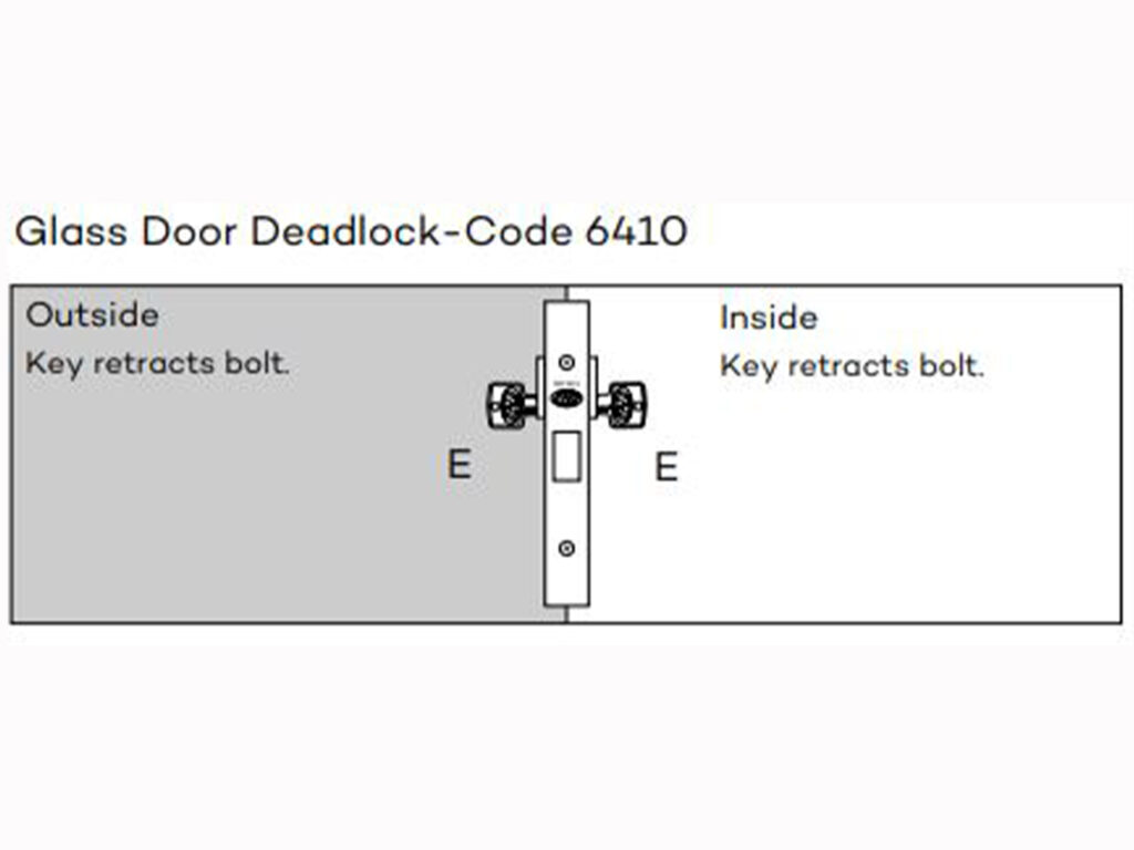 Novas 6410 Glass Door Deadlock | $185.00 | Interior Effects
