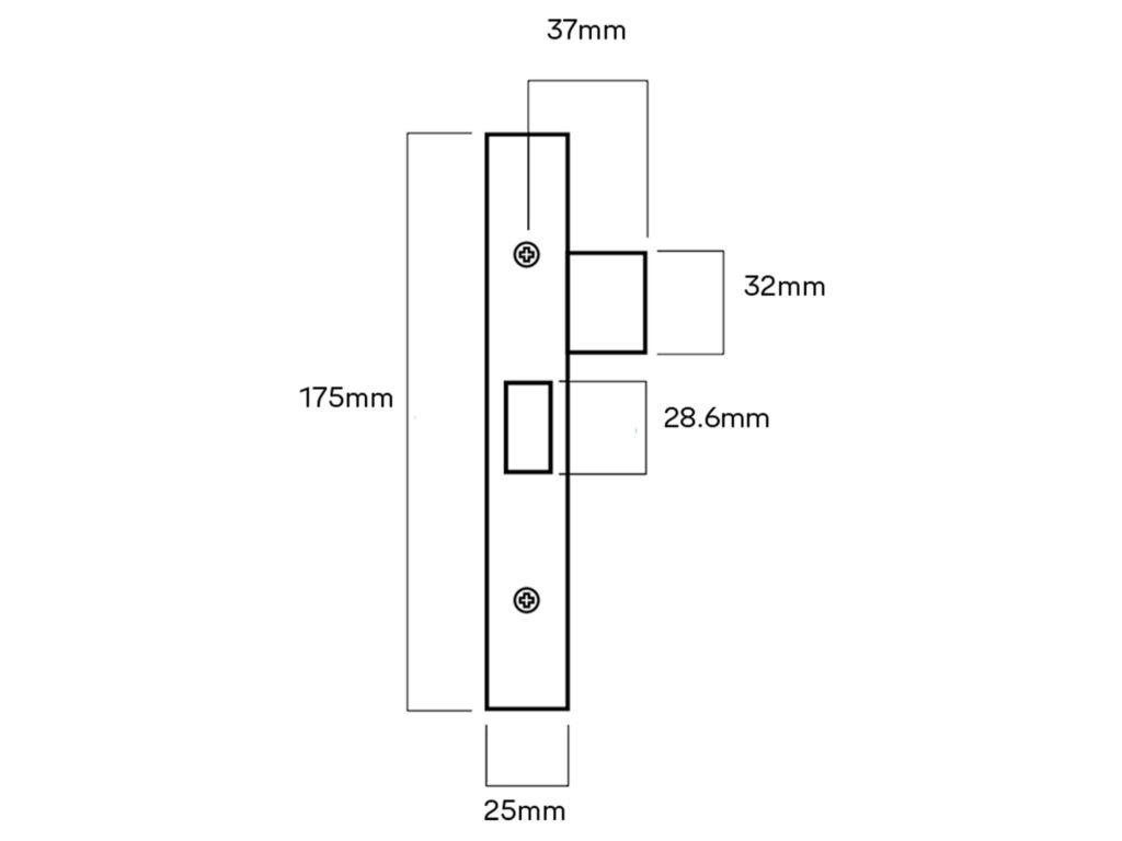 Synergy Primary 60mm Backset Deadlock | $205.13 | Interior Effects