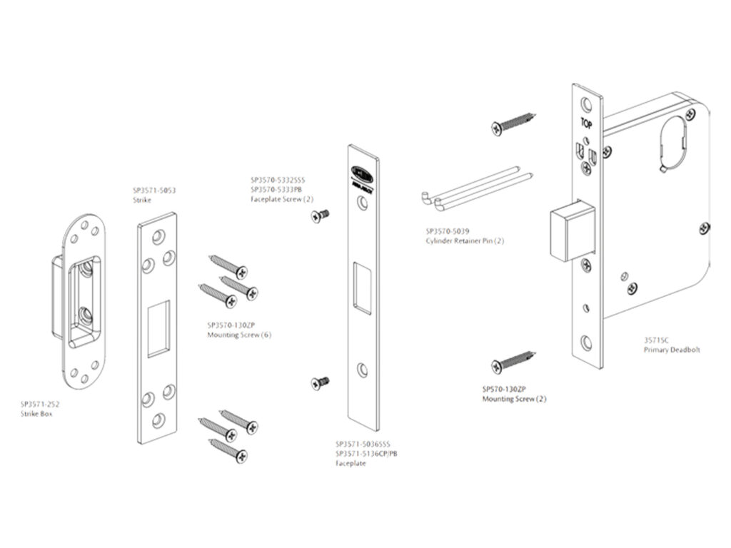 Synergy Primary 60mm Backset Deadlock | $205.13 | Interior Effects