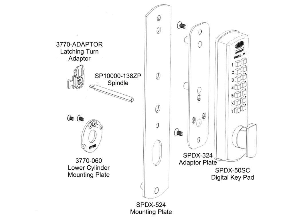 Lockwood 3772 DX Digital Mortice Lock With Key Override | $1,129.92 ...