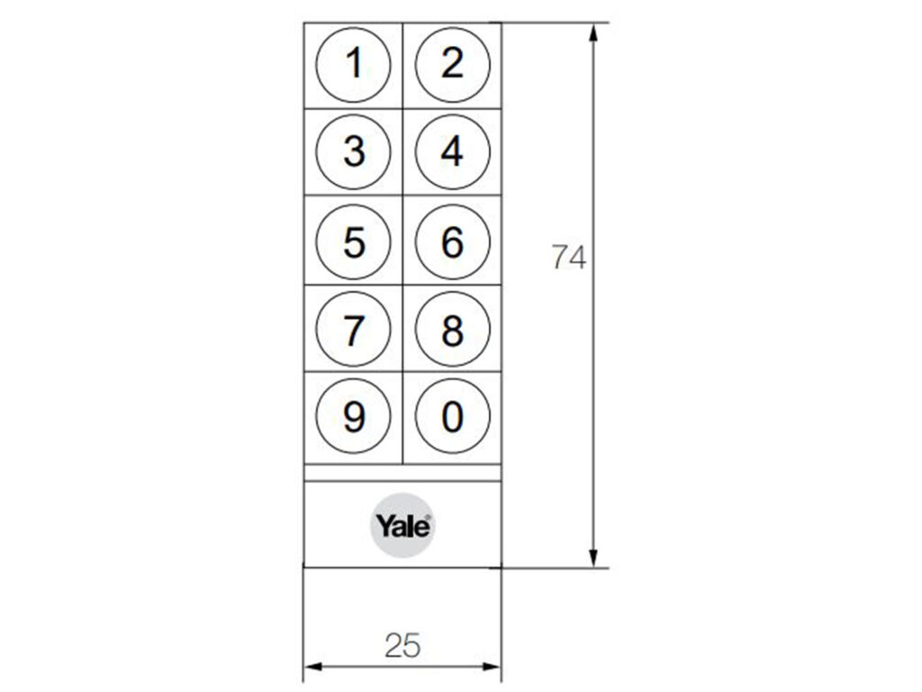 Yale Smart Keypad For Unity Lock Range | $122.38 | Interior Effects