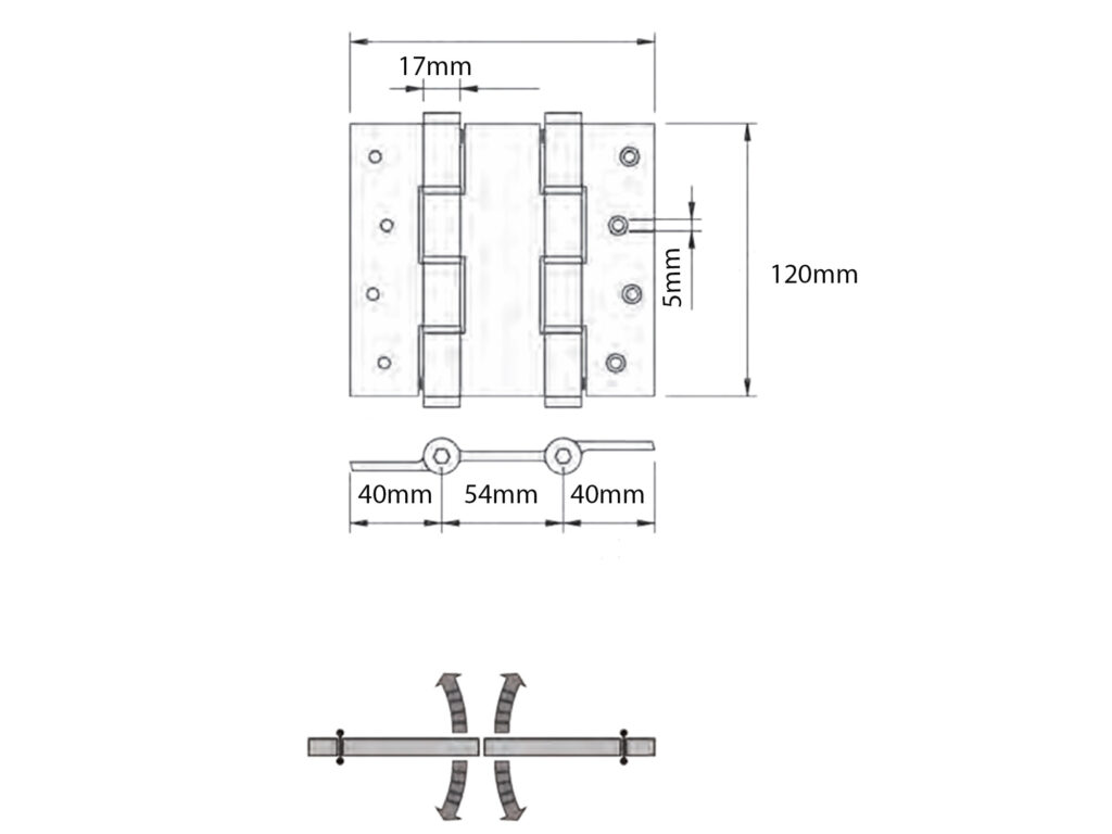 Justor 120mm Double Action 25kg Spring Hinges | $86.65 | Interior Effects
