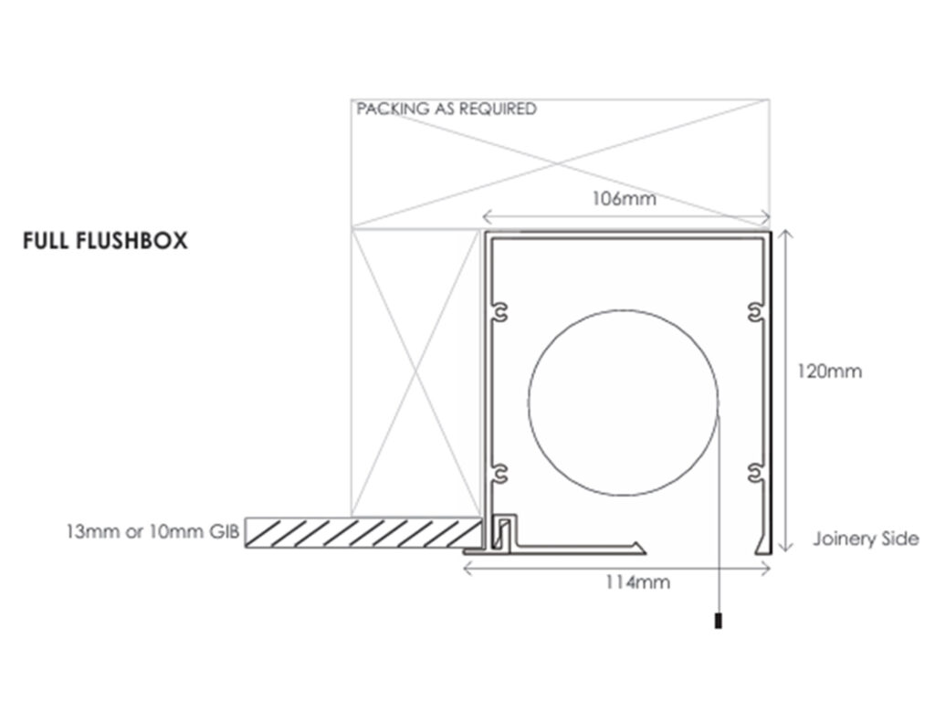 Vanda Full Flush Box Extrusion With Cover Plate | $527.00 | Interior ...